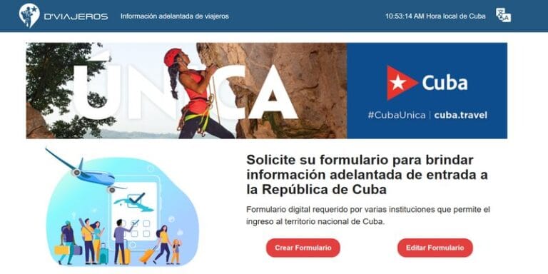 Formulario dviajeros para entrar a Cuba | Cómo llenar este documento